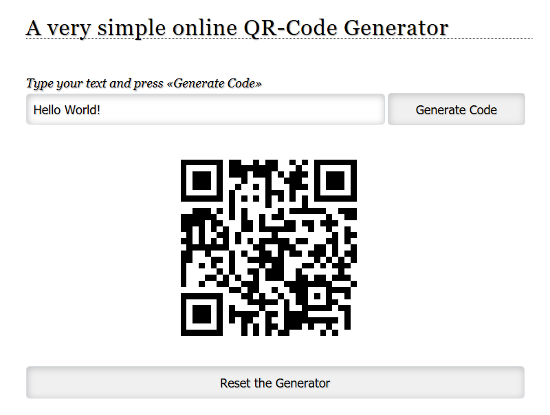 QR-Code Generator Online — Web Tools
